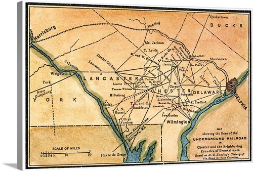 Underground Railroad Map | Great Big Canvas