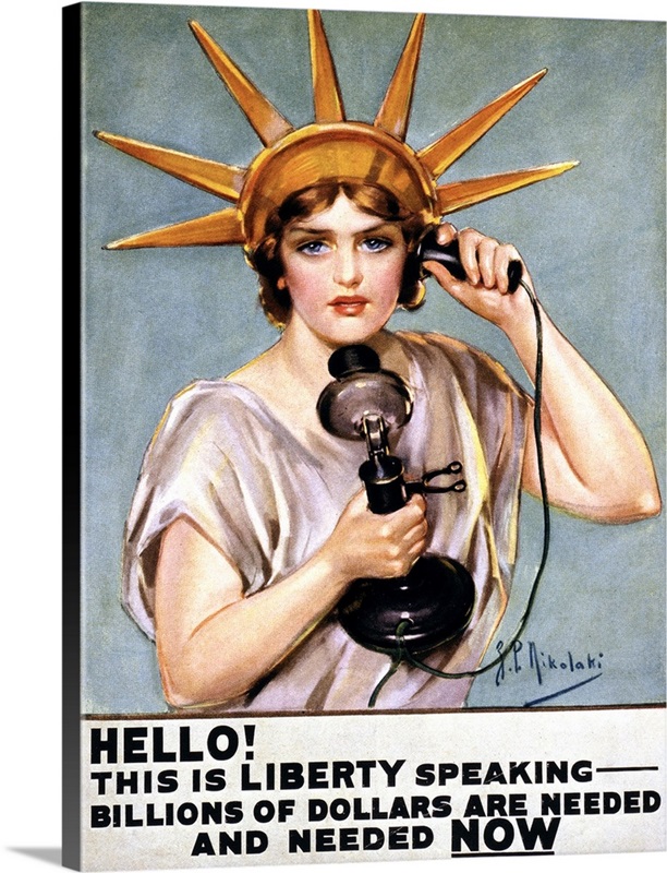 War Poster, C.1918, American war poster | Great Big Canvas