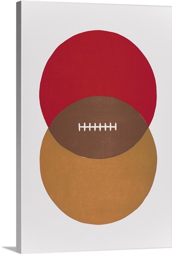 Football Venn Diagram - The Big Game | Great Big Canvas