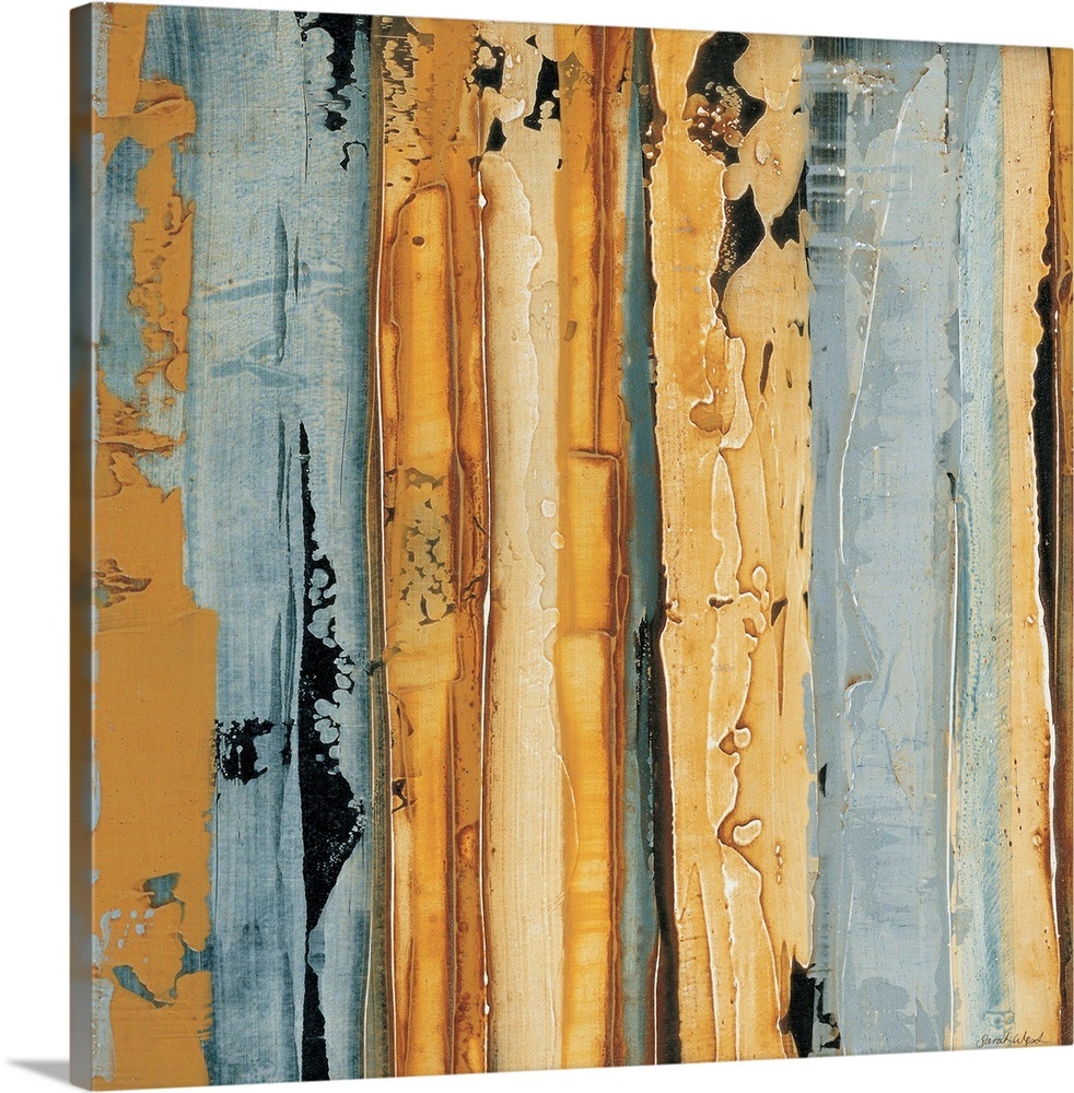 Ochre, Blue Overlay I Wall Art, Canvas Prints, Framed Prints, Wall ...
