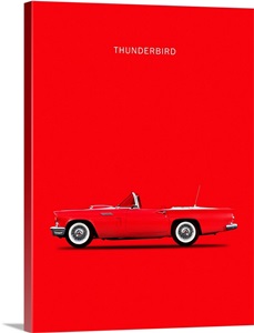 Ford Thunderbird 1957 Wall Art, Canvas Prints, Framed Prints, Wall ...