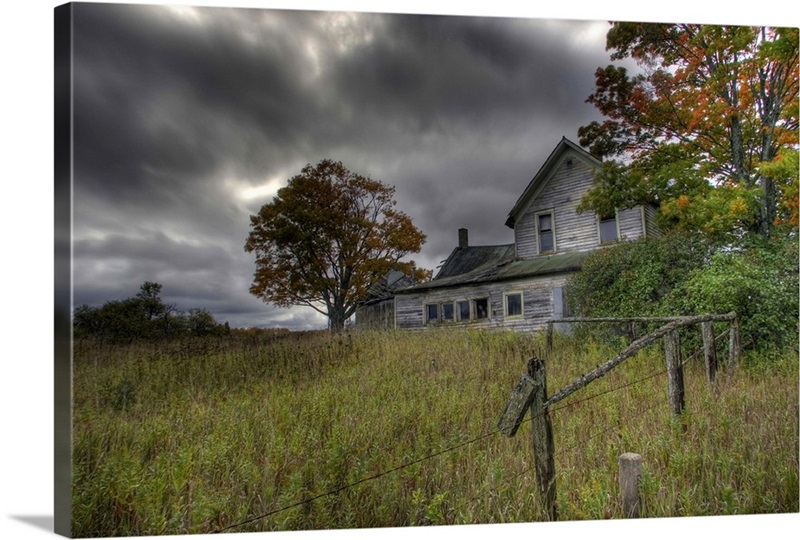 Old Farm and House along Route 77 in the UP of Michigan | Great Big Canvas