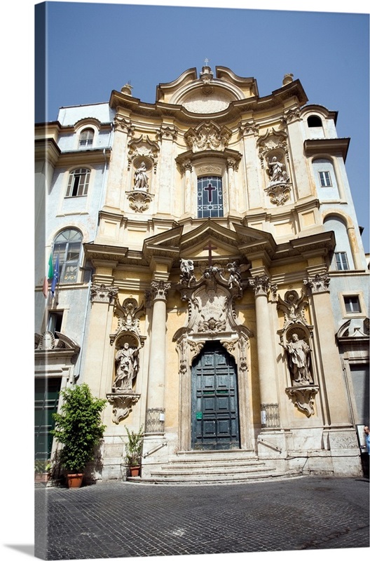 Rococo facade of Maddalena church, Rome | Great Big Canvas