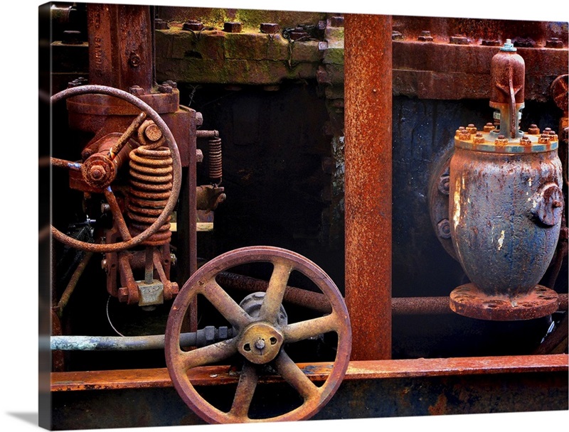 Rusty antique motor | Great Big Canvas