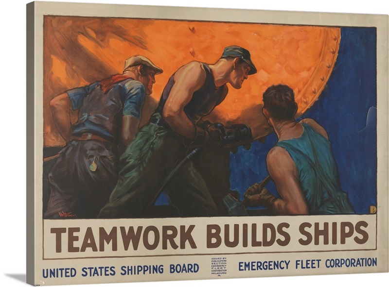 Teamwork Builds Ships | Great Big Canvas
