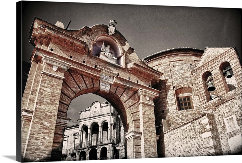 The main entrance to the town of Penne, Italy | Great Big Canvas