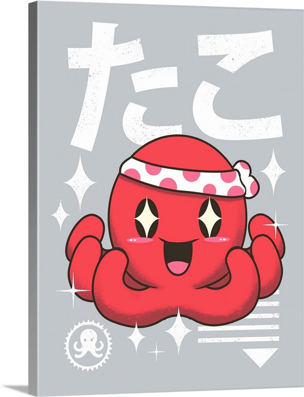 Kawaii Octopus Wall Art, Canvas Prints, Framed Prints, Wall Peels ...