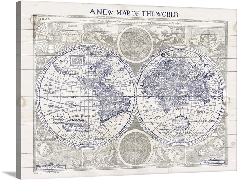 A New Map of the World | Great Big Canvas