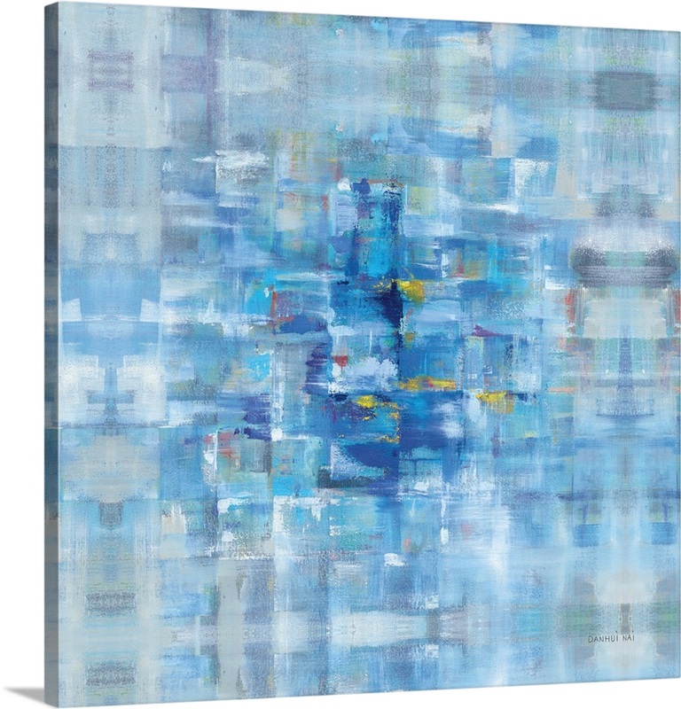Abstract Squares Blue | Great Big Canvas