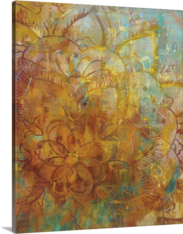 Bohemian Abstract Bright Crop | Great Big Canvas