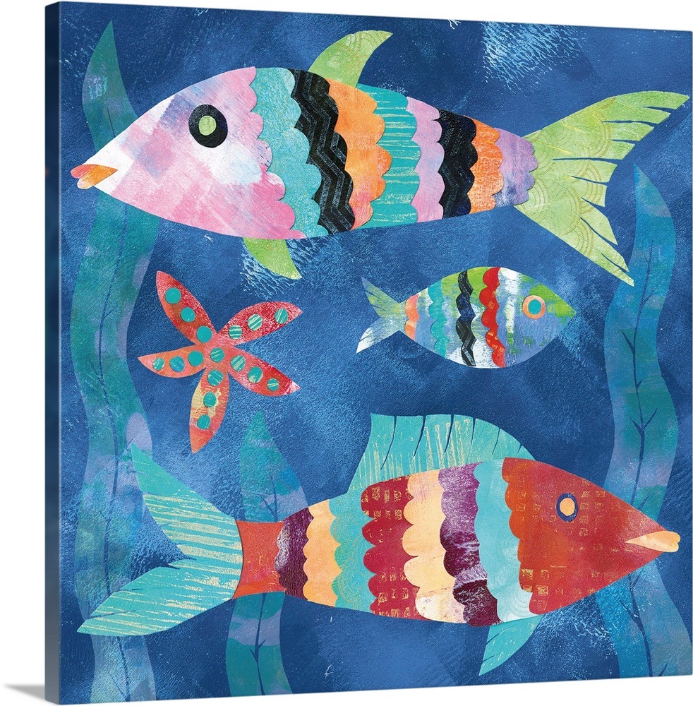Boho Reef Fish I Wall Art, Canvas Prints, Framed Prints, Wall Peels ...