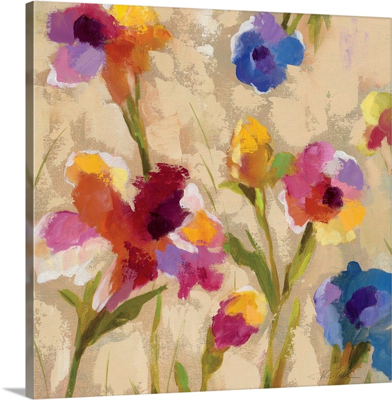Bold Bright Flowers II | Great Big Canvas