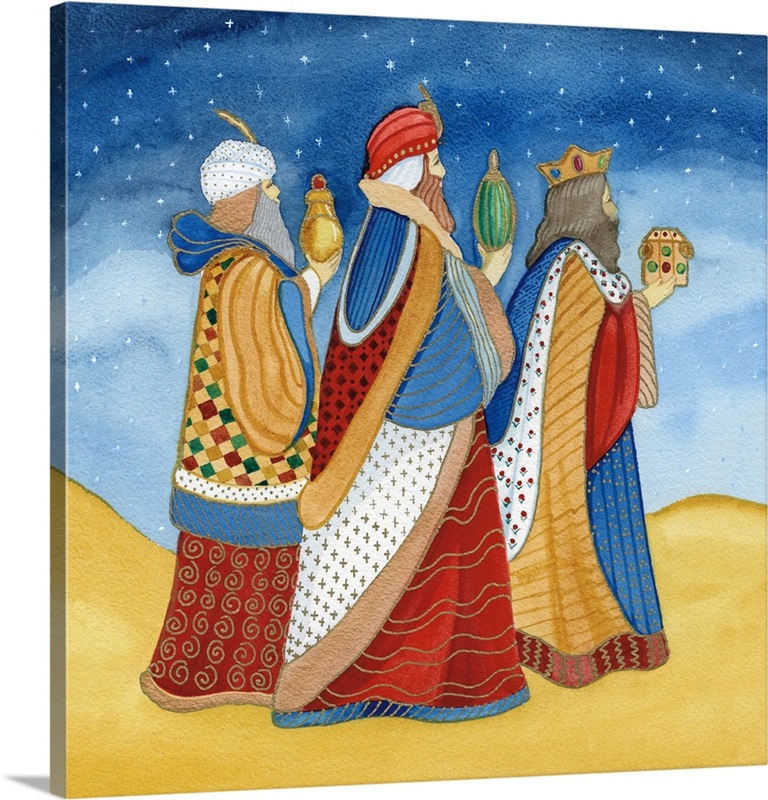 Christmas in Bethlehem I with Stars | Great Big Canvas