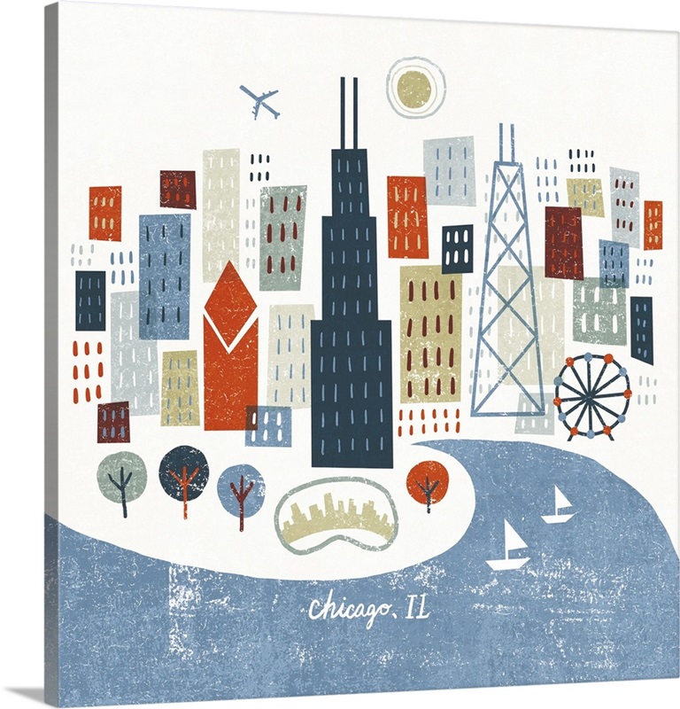 Colorful Chicago | Great Big Canvas