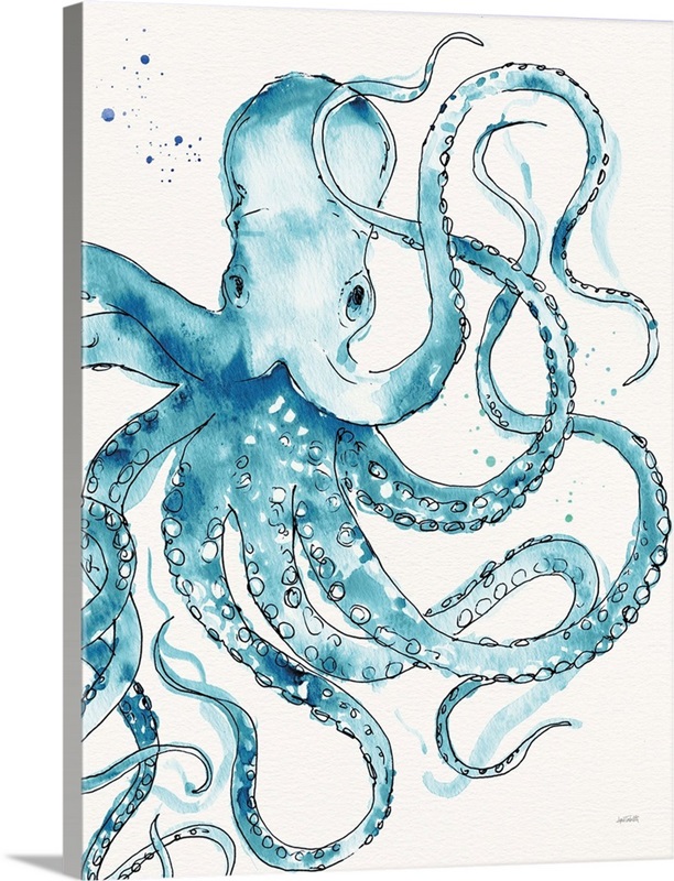 Deep Sea VIII v2 Teal | Great Big Canvas