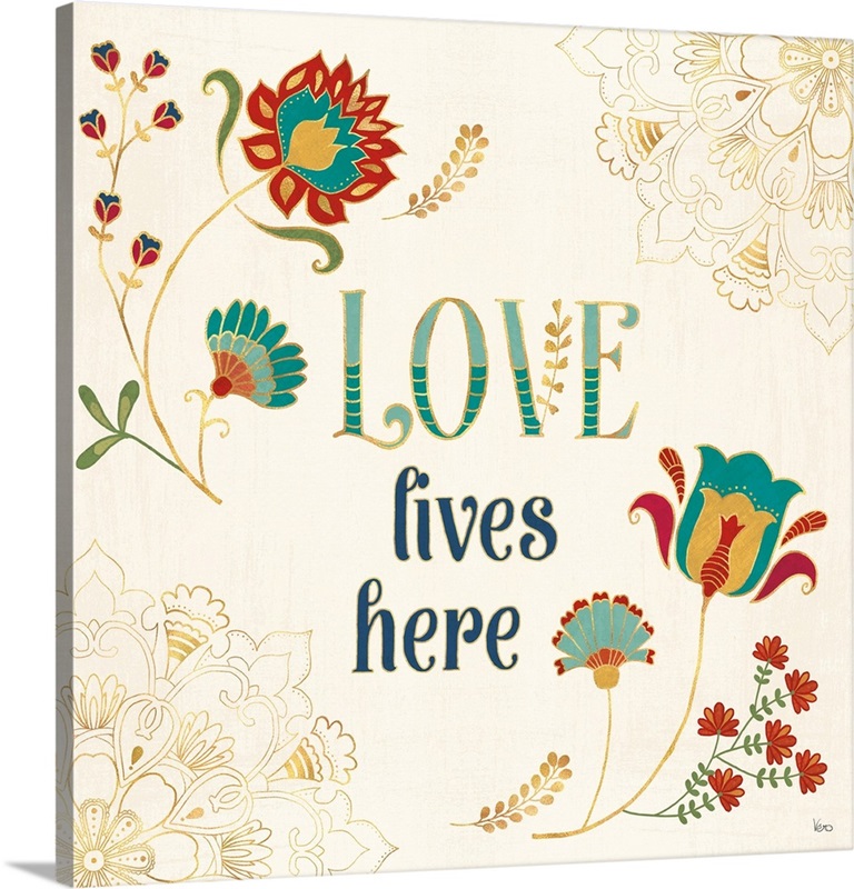 Folk Floral V | Great Big Canvas