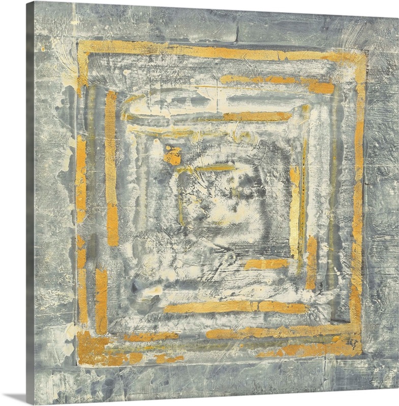 Gold Tapestry I Gold and White | Great Big Canvas