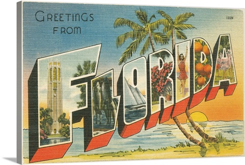 Greetings from Florida v2 | Great Big Canvas