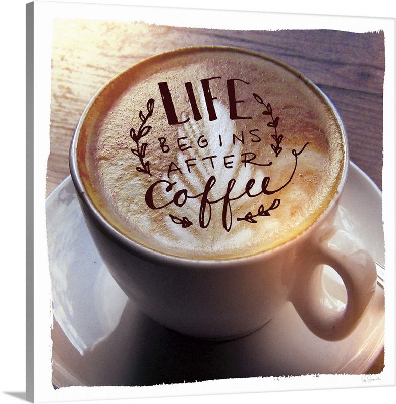 Life Begins After Coffee | Great Big Canvas