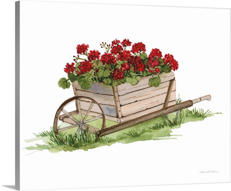 Life on the Farm Wheelbarrow Element | Great Big Canvas