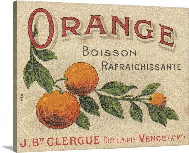 Orange Label | Great Big Canvas