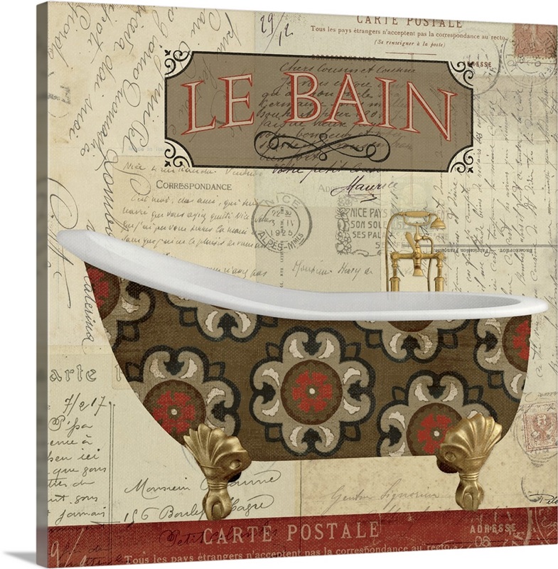 Postcard Bath I | Great Big Canvas