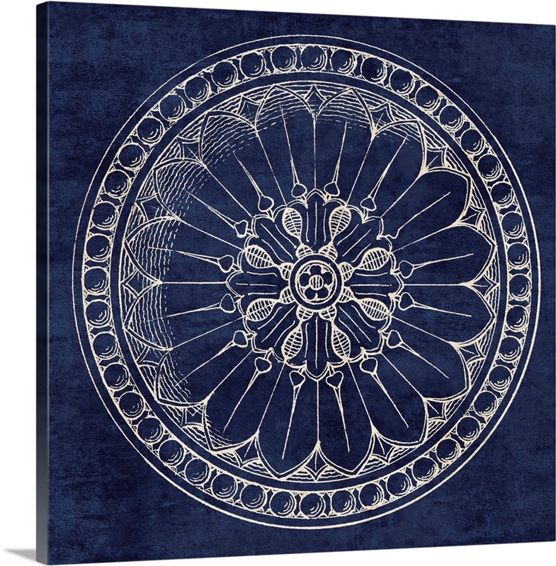 Rosette I Indigo | Great Big Canvas