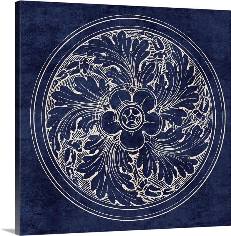 Rosette II Indigo | Great Big Canvas