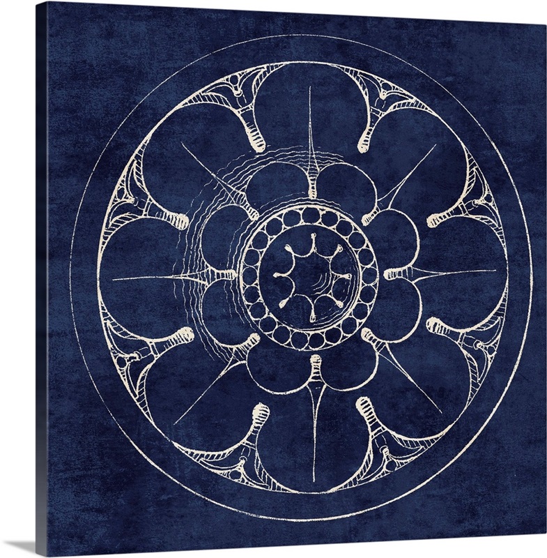 Rosette III Indigo | Great Big Canvas