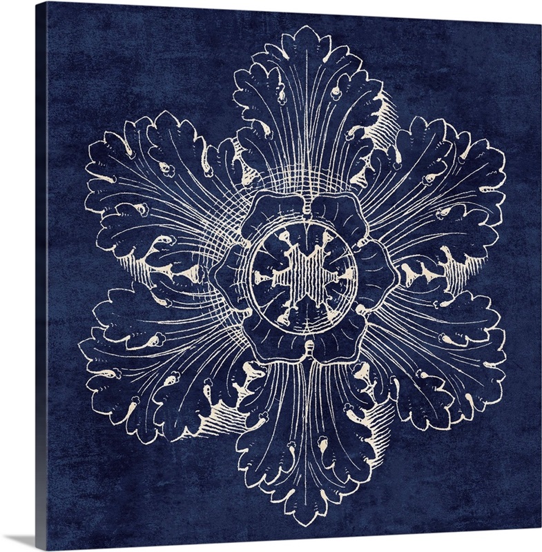 Rosette V Indigo | Great Big Canvas