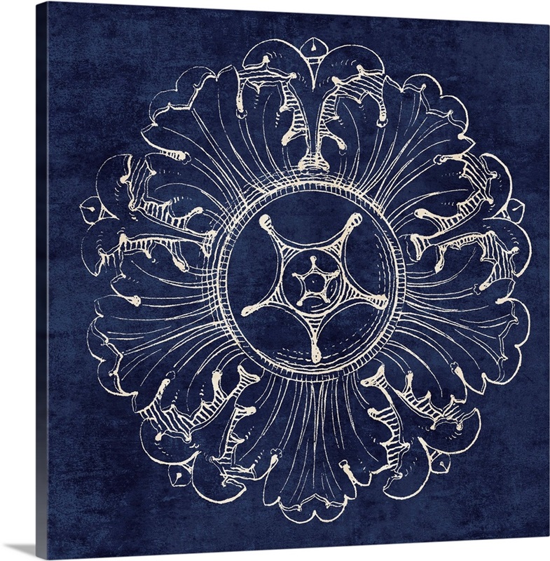 Rosette VI Indigo | Great Big Canvas