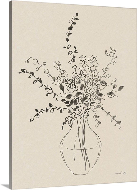 Sketches Of Spring II Beige | Great Big Canvas