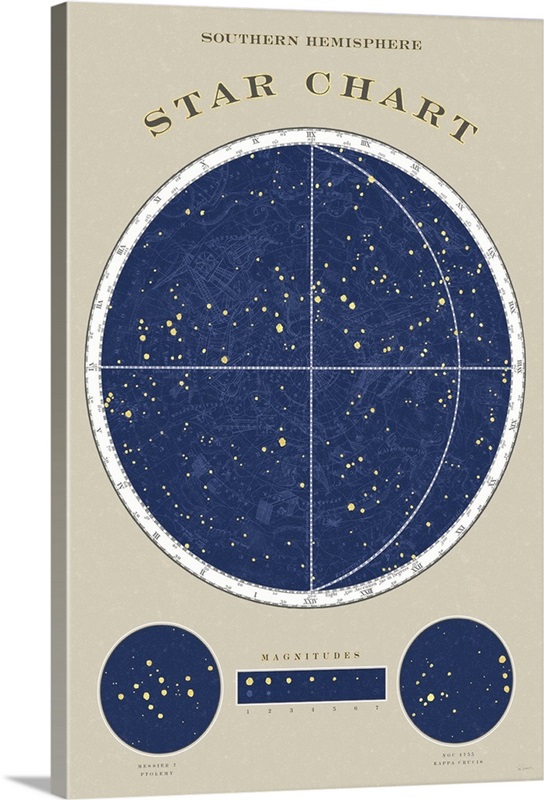 Southern Star Chart | Great Big Canvas