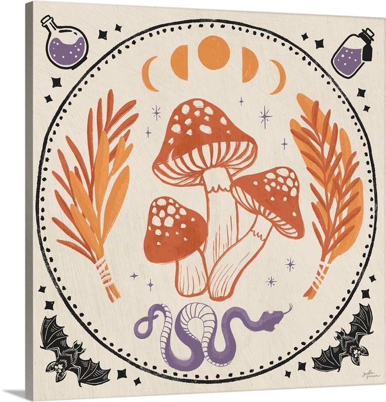 Spooky Symbols III Light | Great Big Canvas