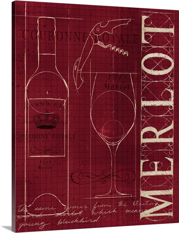 Wine Blueprint II | Great Big Canvas
