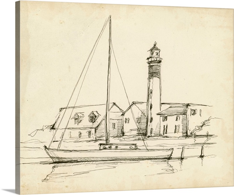 Antique Lighthouse Study II | Great Big Canvas