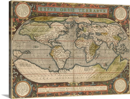 Antique World Map | Great Big Canvas