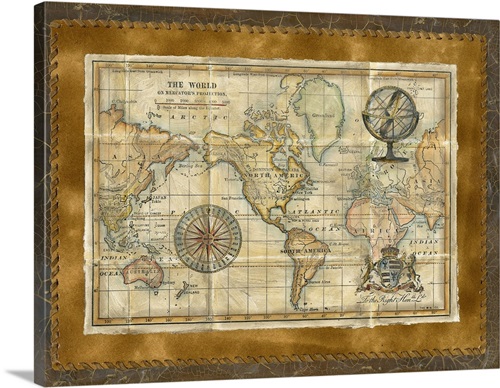 Antique World Map | Great Big Canvas