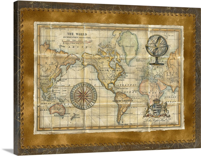 Antique World Map | Great Big Canvas