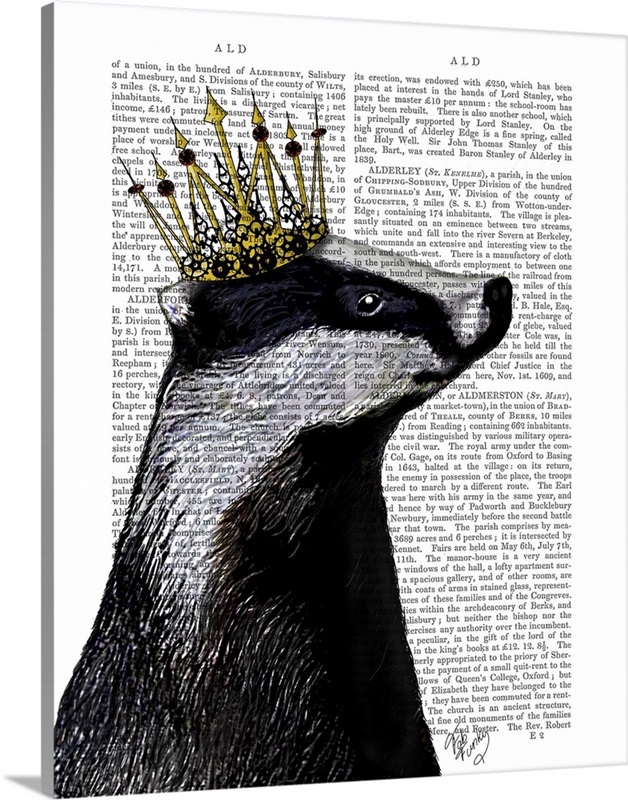 Badger King | Great Big Canvas
