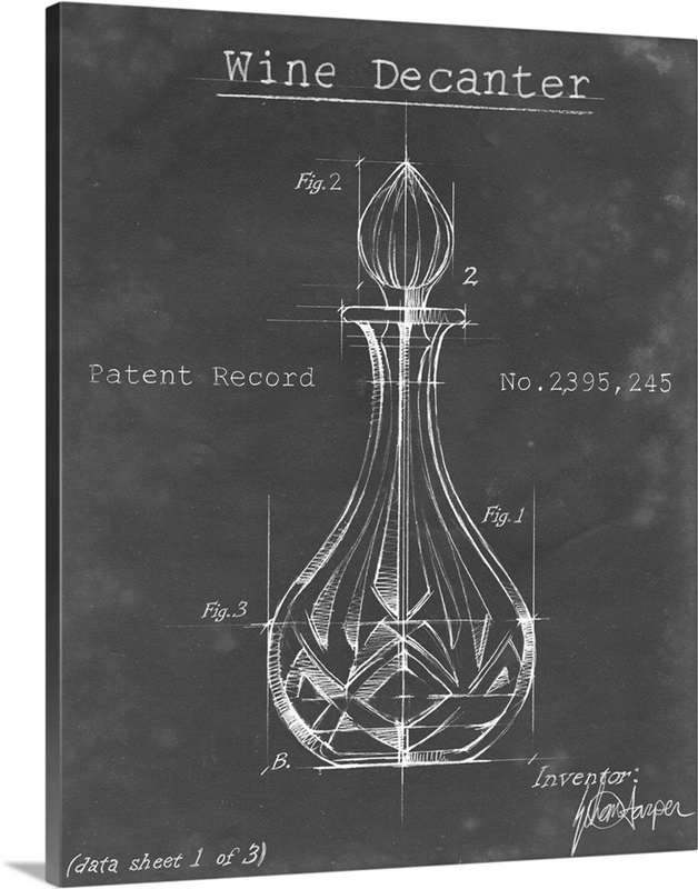Barware Blueprint VIII | Great Big Canvas