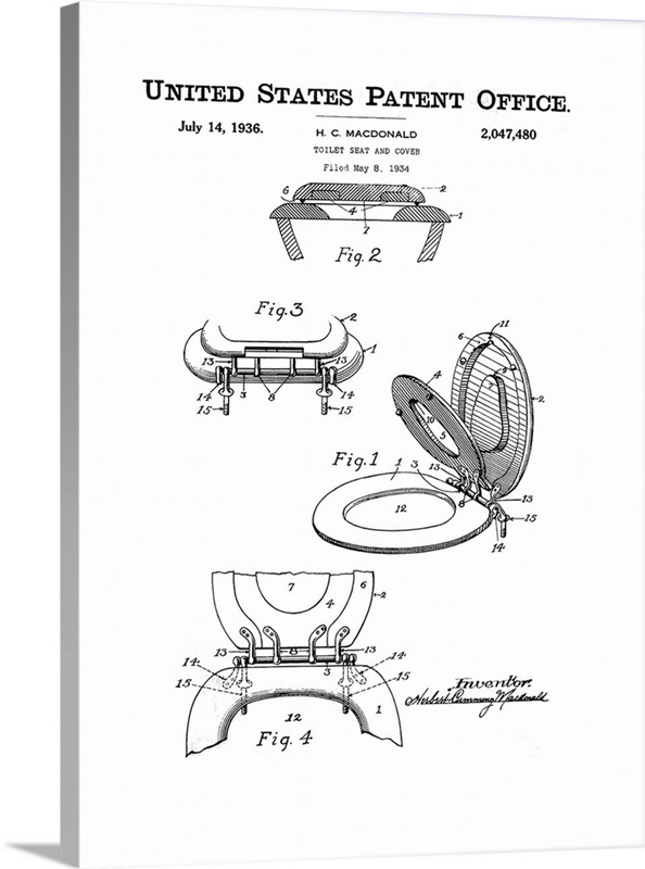 Bath Time Patents V | Great Big Canvas