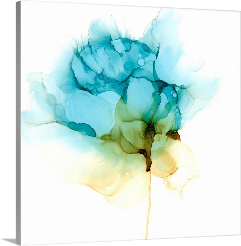 Blooming Cyan I | Great Big Canvas