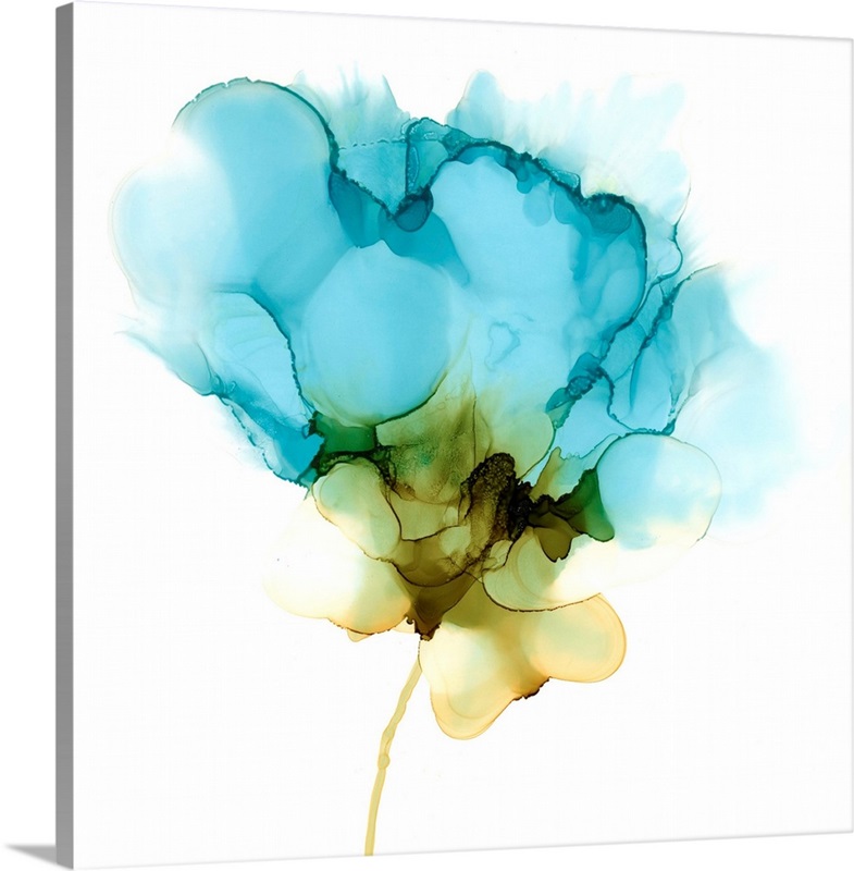 Blooming Cyan II | Great Big Canvas