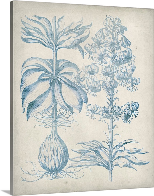 Blue Fresco Floral II | Great Big Canvas