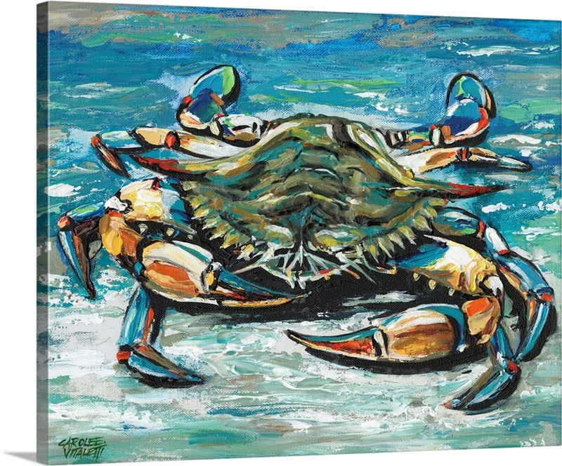 Blue Palette Crab I | Great Big Canvas