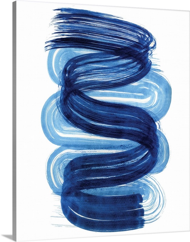 Blue Swish I | Great Big Canvas