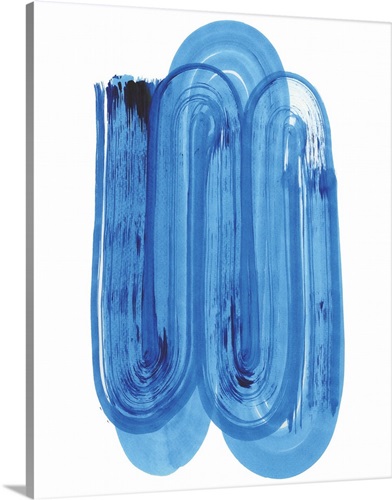 Blue Swish IV | Great Big Canvas