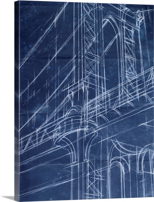 Bridge Blueprint I | Great Big Canvas