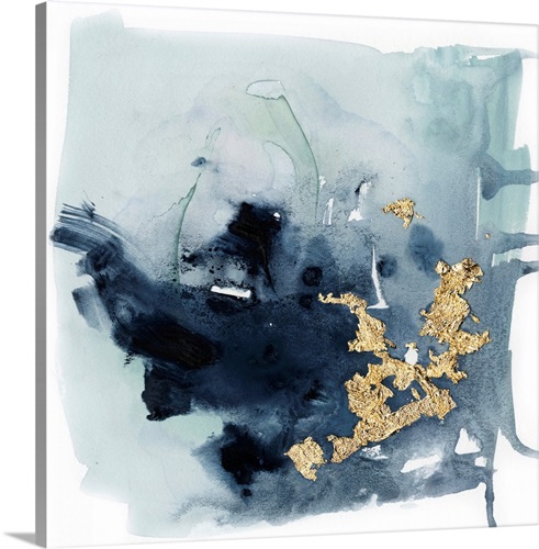Cerulean and Gold I | Great Big Canvas